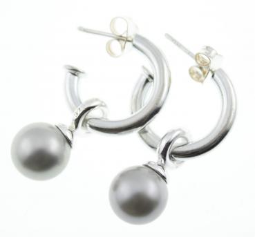 MIA Ohrhänger Creolen mit Muschelkern Perlen - Schmuck Geschenke kaufen